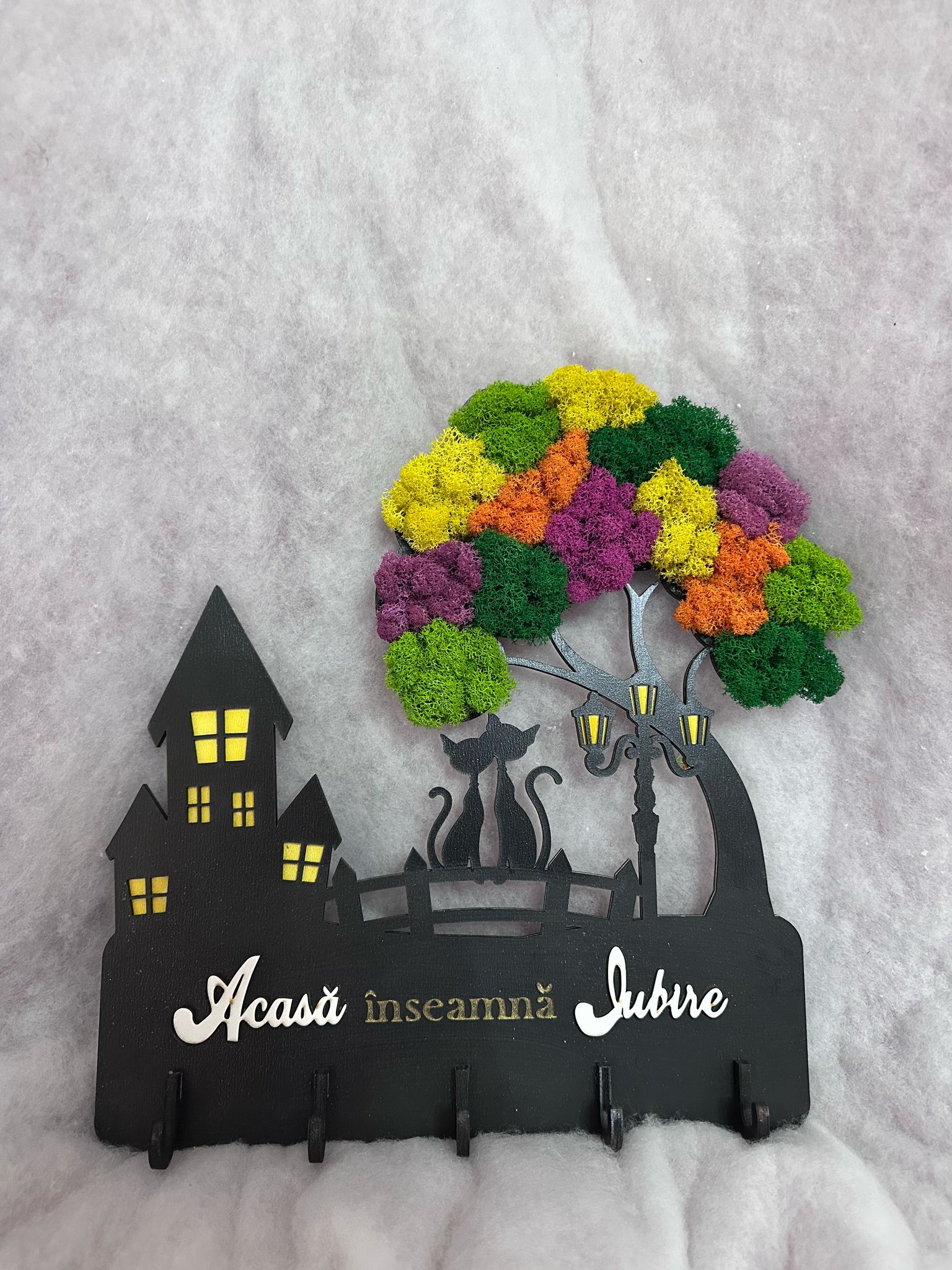Cuier de chei cu pisici - Crafty Depot